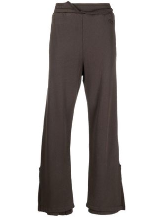 Diesel pantalon de jogging ample P-Toppal &agrave; logo brod&eacute; - Marron