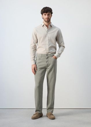 Mango Jean Lori tapered-fit gris vison - Homme - 38 - MANGO MAN