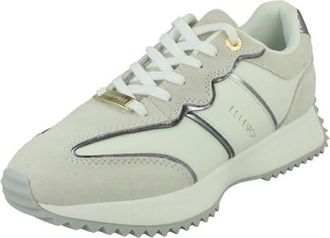 Spot On Elle Sport F7R411 Baskets confortables en cuir pour femme, blanc, 40 EU