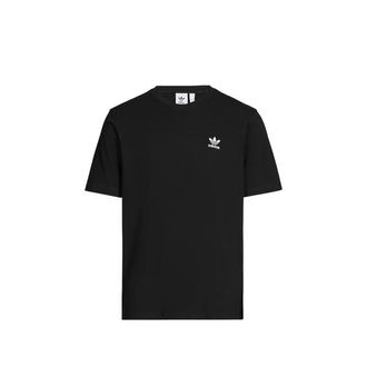 adidas Baumwollt -Shirt mit Logo - Schwarz