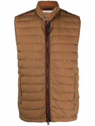 Woolrich gilet matelass&eacute; &agrave; fermeture zipp&eacute;e - Marron