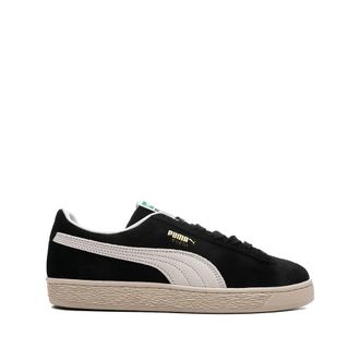 Puma Calf Suede Low-Top Sneaker - Black