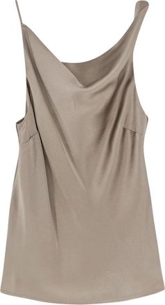 Alysi Femme, Tops, Beige, Taille: 40 FR Top Asym&eacute;trique Sans Manches