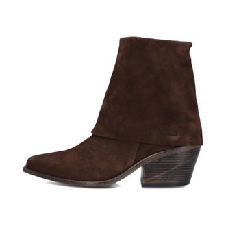 Shabbies Amsterdam Braune Wildleder Stiefeletten Jaira Double - - Shoes - Damen - Braun - 39 EU