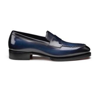 Santoni Meraviglia Penny Loafer - - Shoes - Herren - Blau - 45 EU