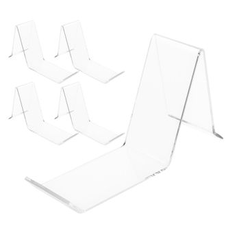 DOITOOL Homoyoyo Transparenter 5 St&uuml;ck Acryl Schuhst&auml;nder Schuhvitrine f&uuml;r Einzelhandel Schuh Einzelhandelsdisplay St&auml;nder Wei&szlig; Erh&ouml;hte Freistehende Aufbewahr
