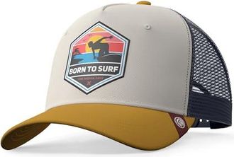 The Indian Face Born to Surf Baseball Cap, Marron, Taille Unique Unisex