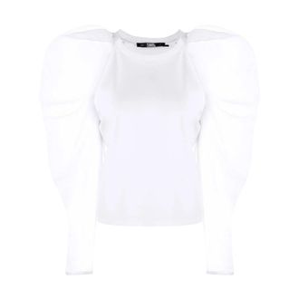 Karl Lagerfeld Organza Puffy Top - - Blouses & Shirts - Damen - Wei&szlig; - XS