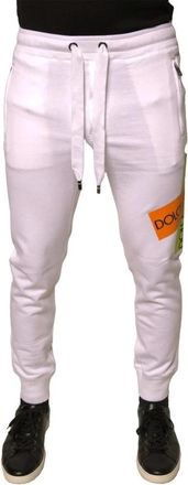 Dolce & Gabbana Homme, Pantalons, Blanc, Taille: XS Pantalon de jogging
