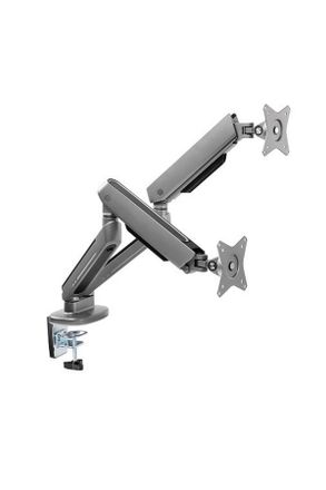 Boxxx Monitor-Halterung, Dunkelgrau, Metall, Kunststoff, 105x62.2x15.2 cm, 360° drehbar, breitenverstellbar, höhenverstellbar, Arbeitszimmer