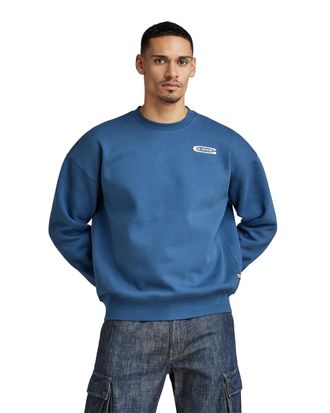 G-Star RAW Herren Old Skool Back gr Loose sw, Blau (rank Blue D23994-D425-868), XL