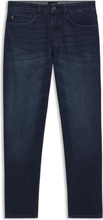 BOSS Hommes Onyx BO Jean Tapered Fit Bleu fonc&eacute; en Denim Stretch Confortable