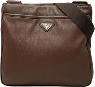 Prada Sac bandouli&egrave;re vintage Pre-owned - Femme - Pre-owned - Brun - Taille: ONE Size