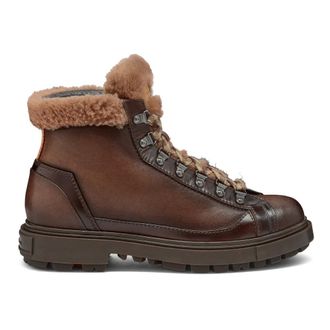 Santoni Bottine en cuir - Homme - Chaussures - Brun - Taille: 43 1/2 EU