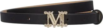 Max Mara MVit Lederg&uuml;rtel - - Accessories - Damen - Schwarzk - L