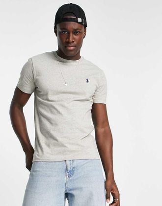 Polo Ralph Lauren T-shirt ajusté à logo emblématique - Gris