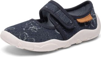 Bisgaard Unisex Kinder Maddy Slipper, Denim Flower, 26 EU