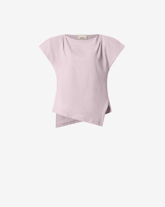 Isabel Marant Tee Shirt Sebani - Femme - Rose P&acirc;le - Taillexs - Isabel Marant