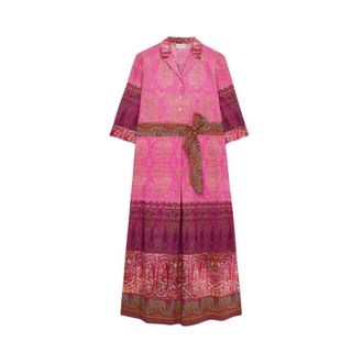 Pierre-Louis Mascia Femme, Robes, Rose, Taille: 38 FR Robe Chemise Élégante avec Ceinture