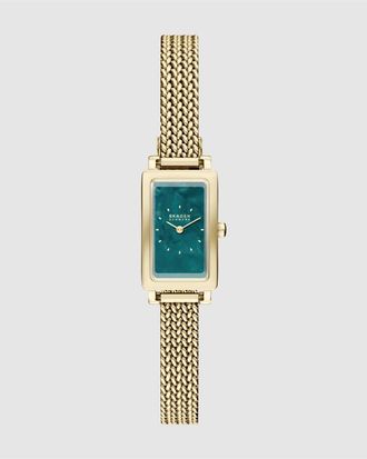 Skagen Hagen Mikro-Zeigeruhr aus goldfarbenem Edelstahl in Gold