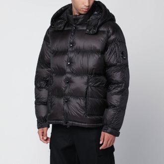 C.P. Company Mattschwarze Nylonjacke