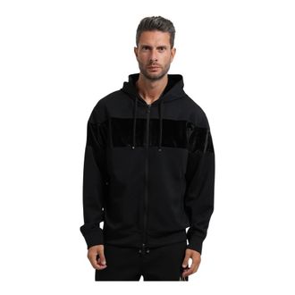 A|X Armani Exchange Sweat &agrave; capuche zipp&eacute; en modal extensible - Homme - Sweatshirts et sweats &agrave; capuche - Noir - Taille: L