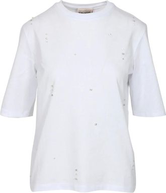 Semicouture Femme, Tops, Blanc, Taille: 42 FR Semicouture T-shirts et Polos
