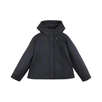 Fay Kurzer Parka mit Kapuze - - Jackets - Damen - Blau - XS