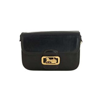 Celine Sac &agrave; bandouli&egrave;re en cuir noir