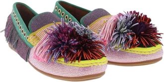 Kurt Geiger Femme, Chaussures, Multicolore, Taille: 39 EU Pom Pom Moccasin