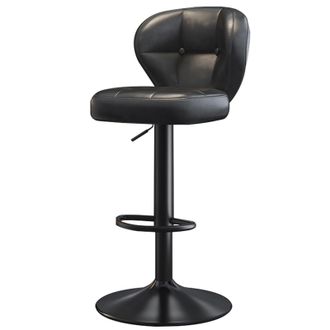 Generic H&ouml;henverstellbare Barhocker, 62-82 cm, Moderner Drehstuhl mit R&uuml;ckenlehne und Kunstlederbezug f&uuml;r K&uuml;che und Esszimmer