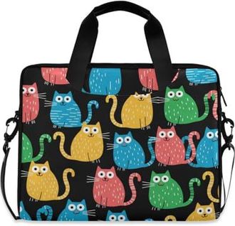 Alaza Sac pour ordinateur portable de 40,6 &agrave; 15,6 pouces, sac &agrave; bandouli&egrave;re mignon pour ordinateur portable de 40,6 &agrave; 15,6 cm, sac fourre-tout pour femme, h