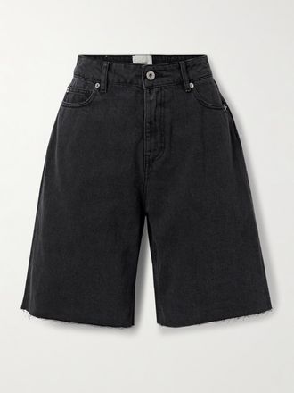 Halfboy Jeansshorts - Schwarz