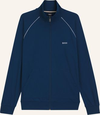 HUGO BOSS Loungewear Jacke Mix&Match Jacket Z Regular Fit blau