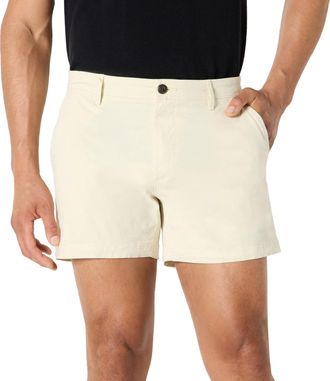 Amazon Essentials Goodthreads Mens 5 Inseam Flat-Front Stretch Chino Short Shorts, -moonbeam, 38