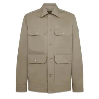 Belstaff Homme, Chemises, Beige, Taille: S Forge Cotton Canvas Jacket