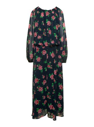 Rotate Womens Maxi Dress With All-Over Roses Print Recycled Polyester