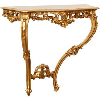 Biscottini International H&ouml;lzerne konsole, goldfinish, hergestellt in italien
