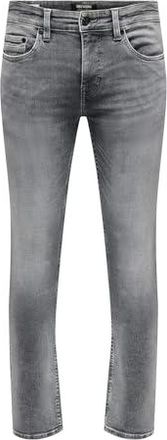 Only & Sons Onsloom Slim Jax MG 0419 Dcc DNM Noos Jean fit, Medium Grey Denim, 31W x 34L Homme