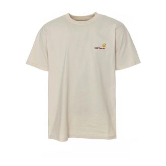 Carhartt Work in Progress American Script T-Shirt - - Tops - Herren - Beige - M