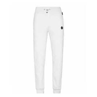 Philipp Plein Homme, Pantalons, Blanc, Taille: 4XL Jogging Pantalons