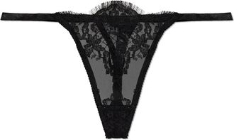 Dsquared2 Femme, Sous-v&ecirc;tements, Noir, Taille: 44 FR String en Dentelle