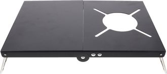 SOLUSTRE Klappbarer Campingtisch aus Edelstahl Leichter Tragbarer Outdoor Tisch Kompakter Grill und Picknicktisch f&uuml;r Camping und Wandern