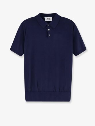 Alpha Studio Cotton and silk blend polo shirt - ALPHA-STUDIO - gender_Man