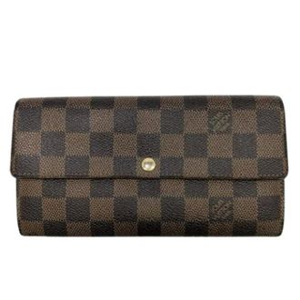 Louis Vuitton Portefeuille pr&eacute;-poss&eacute;d&eacute; (bi-pli) - Femme - Pre-owned - Brun - Taille: ONE Size