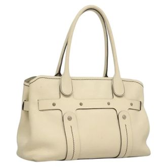 Ferragamo Pre-owned Leder Handtaschen - - Pre-owned - Damen - Wei&szlig; - ONE SIZE