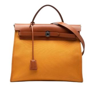 Herm&egrave;s Pre-owned Canvas Handtaschen - - Pre-owned - Damen - Orange - ONE SIZE