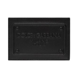 Dolce & Gabbana Lederkartenhalter - - Accessories - Herren - Schwarzk - ONE SIZE