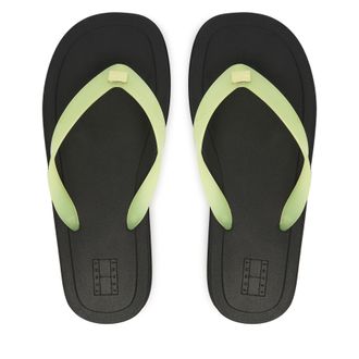 Tommy Jeans Zehentrenner Tommy Jeans Tjw Cleated Jelly Summer Sandal EN0EN02954 Gr&uuml;n