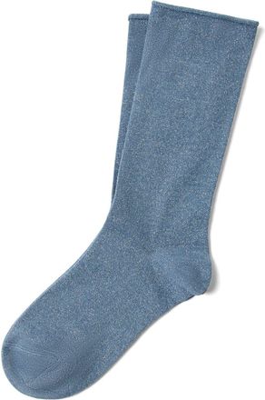 Brunello Cucinelli chaussettes en maille - Bleu